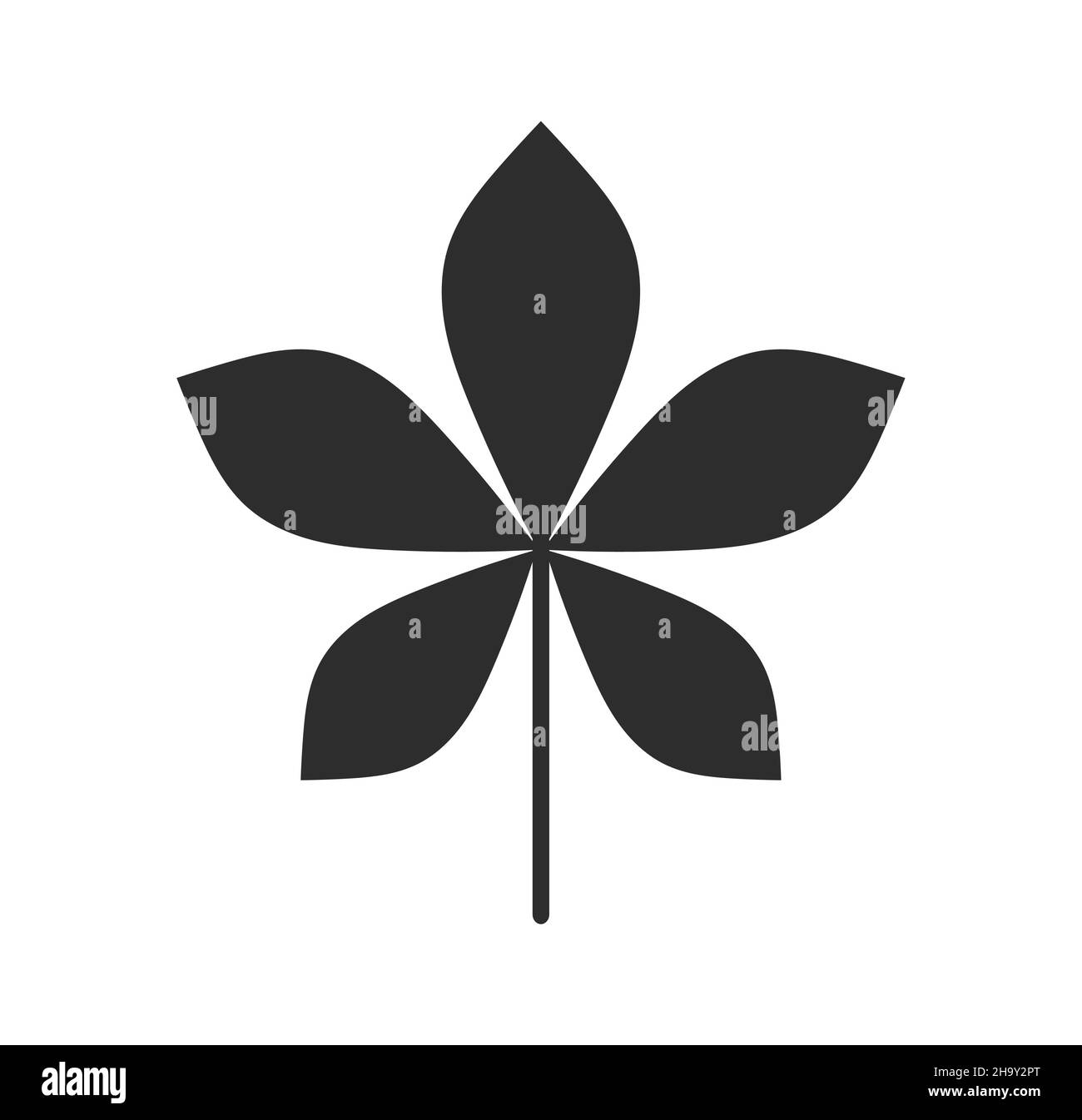 Chestnut tree leaf icon. Vector illustration Stock Vector Image & Art ...