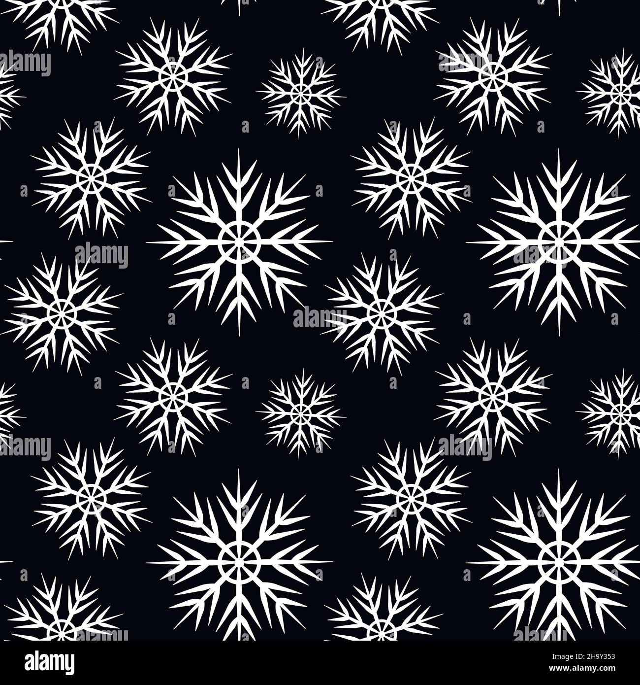 A seamless pattern on a square background is snowflakes. Design element ...