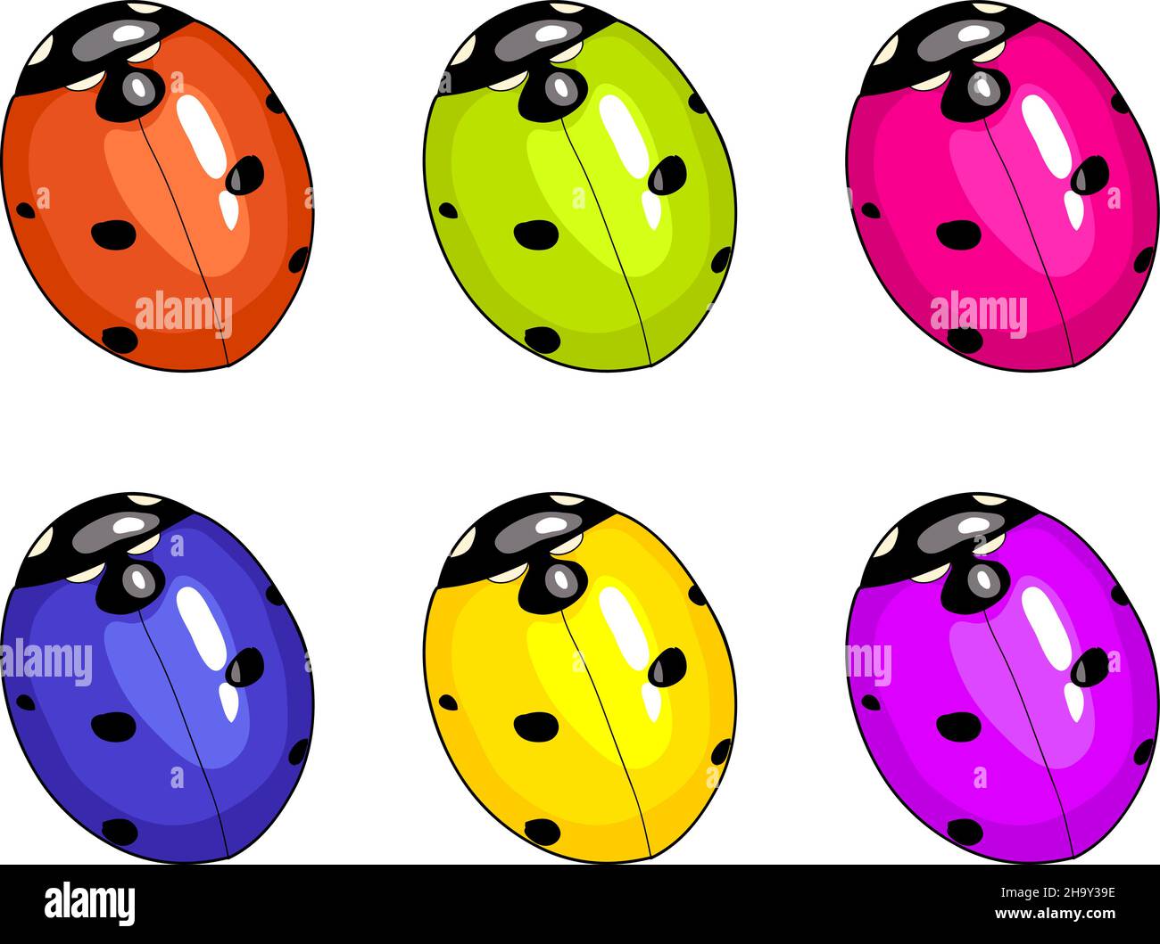 Shiny red beetle Stock Vector Images - Alamy