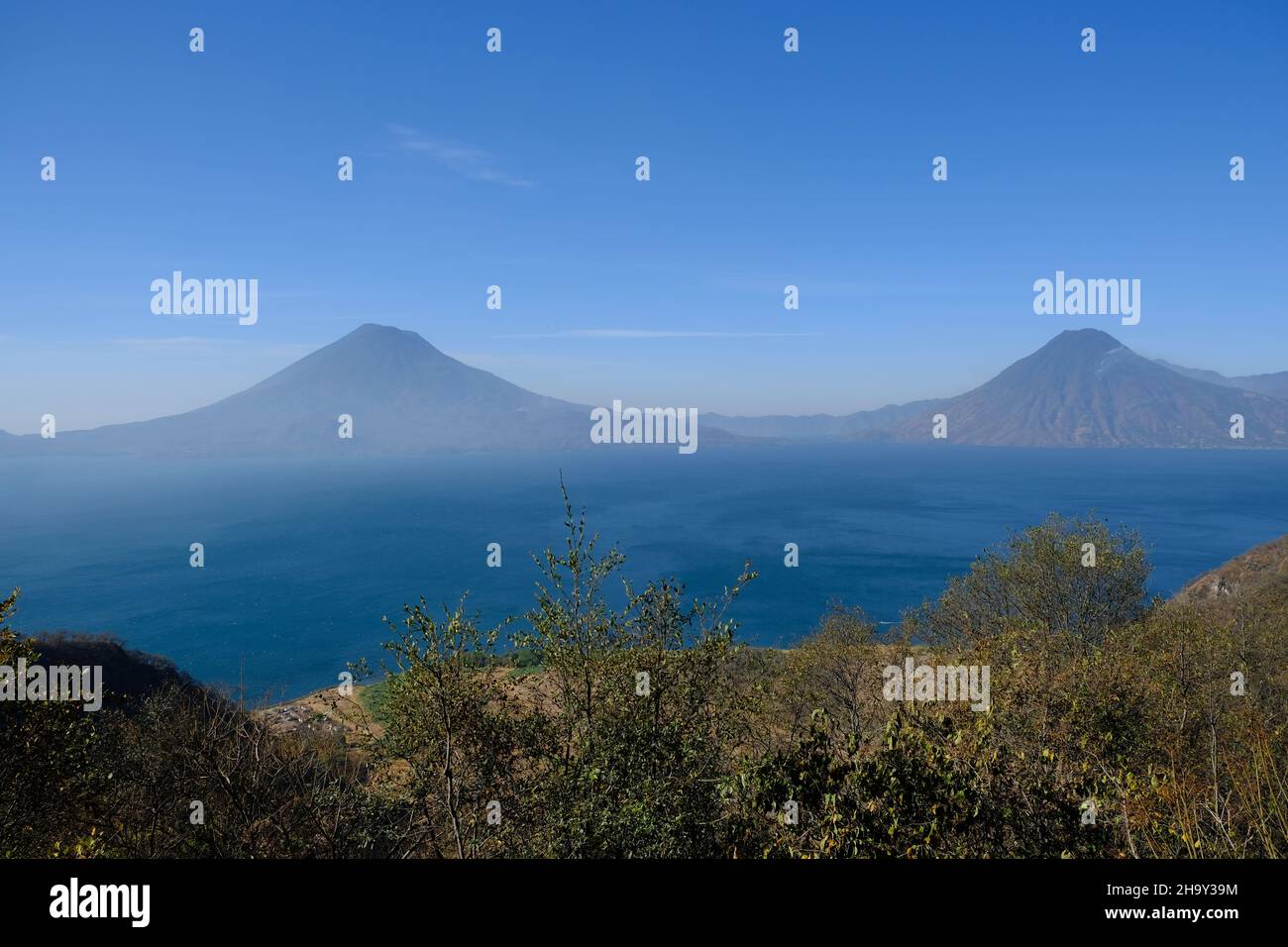 Guatemala Panajachel Lake Atitlan - Lago de Atitlan - Scenic crater ...