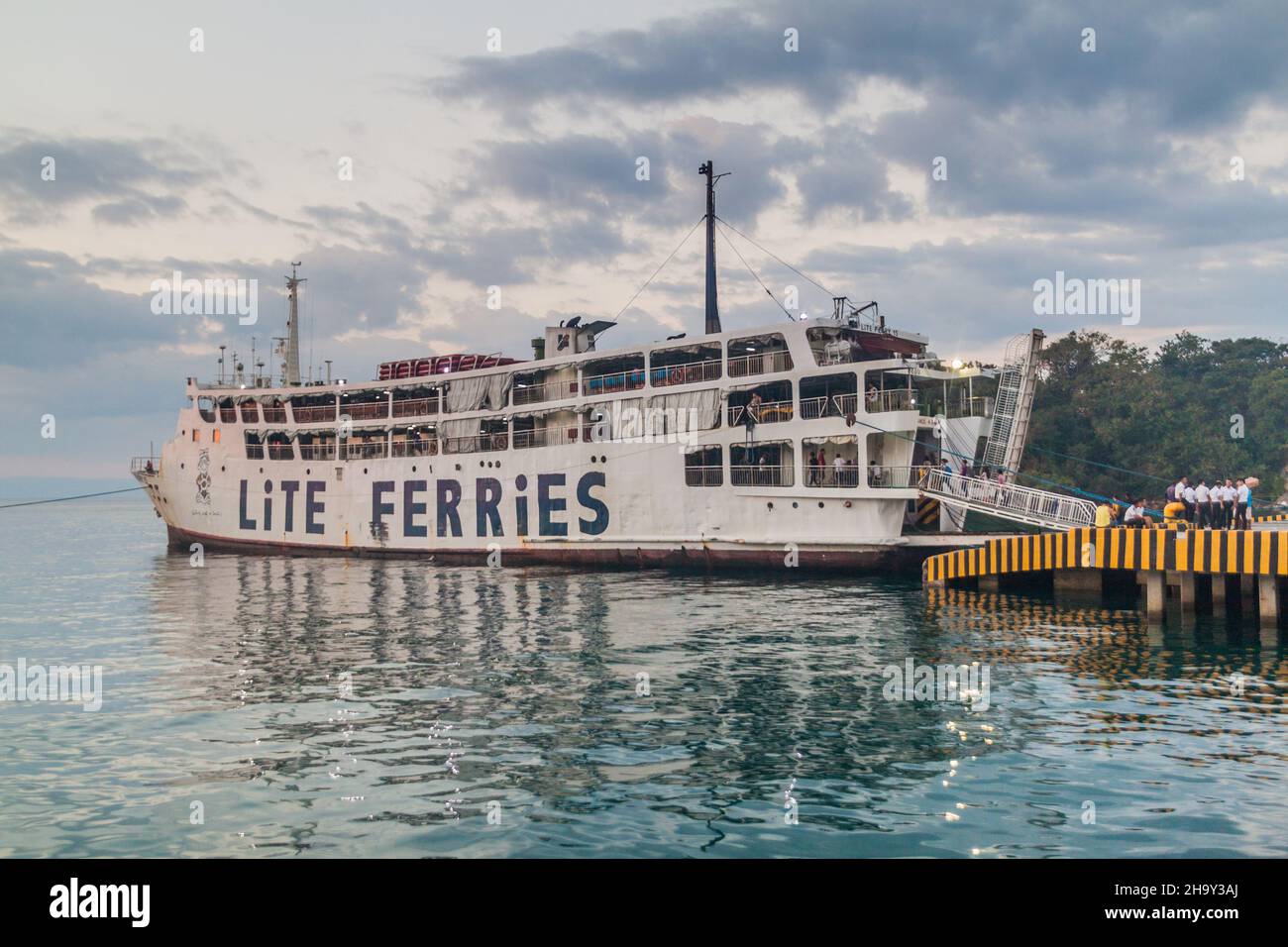 SIQUIJOR, PHILIPPINES - FEBRUARY 9, 2018: Boat of the Lite Ferries at ...