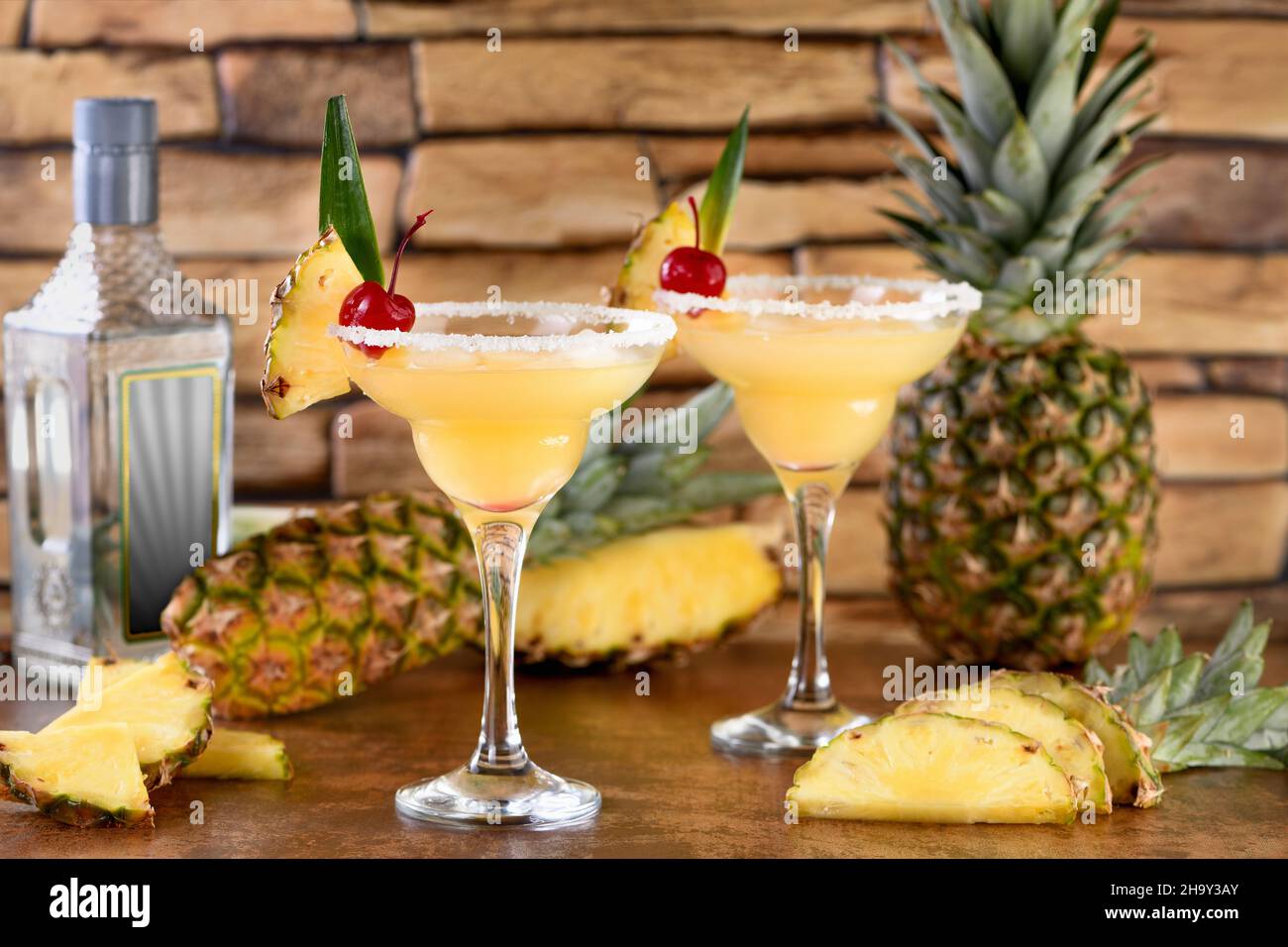 Lime combined with fresh pineapple juice and tequila are cocktails that ...