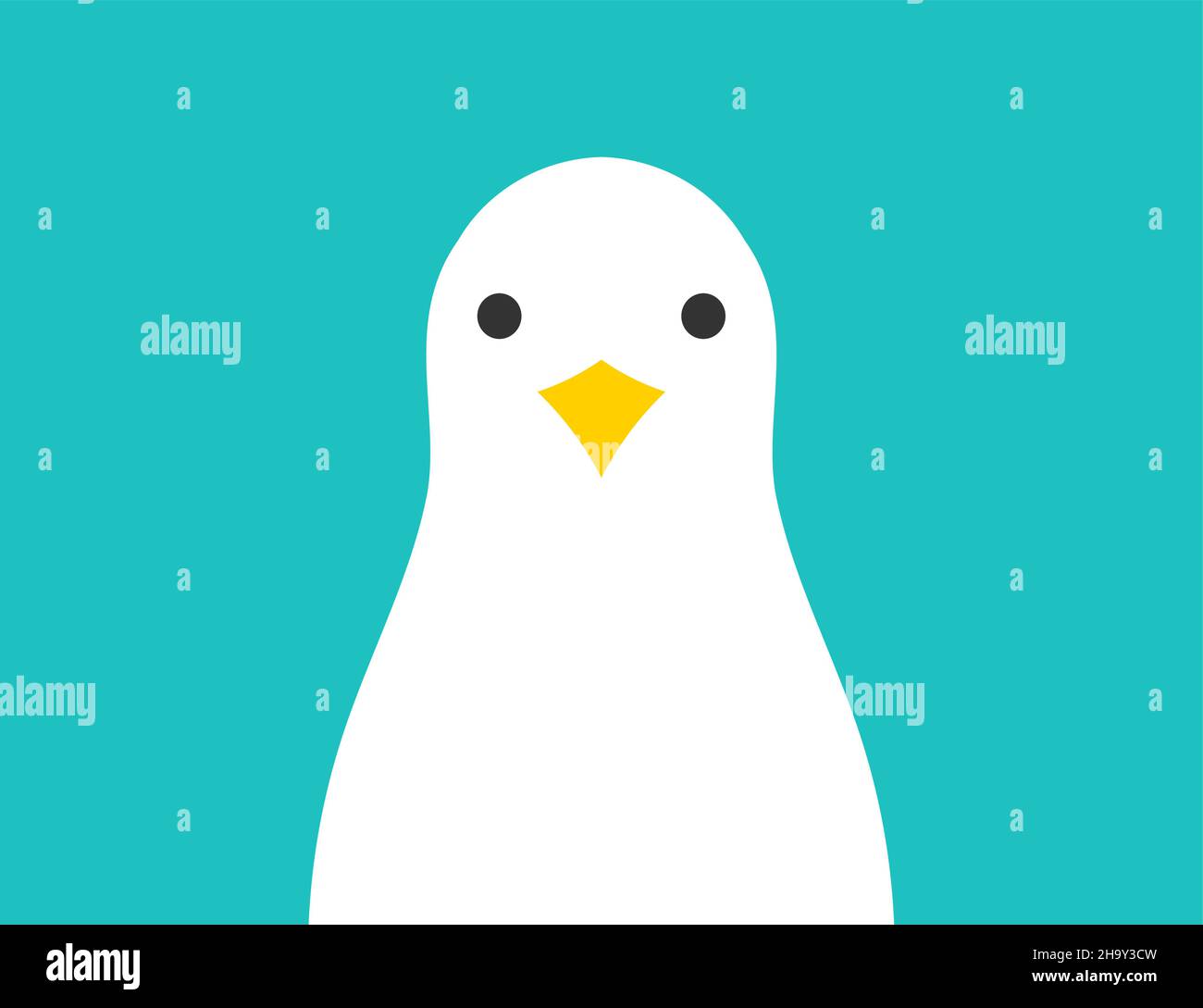 Seagull sea bird vector illustration Stock Vector Image & Art - Alamy