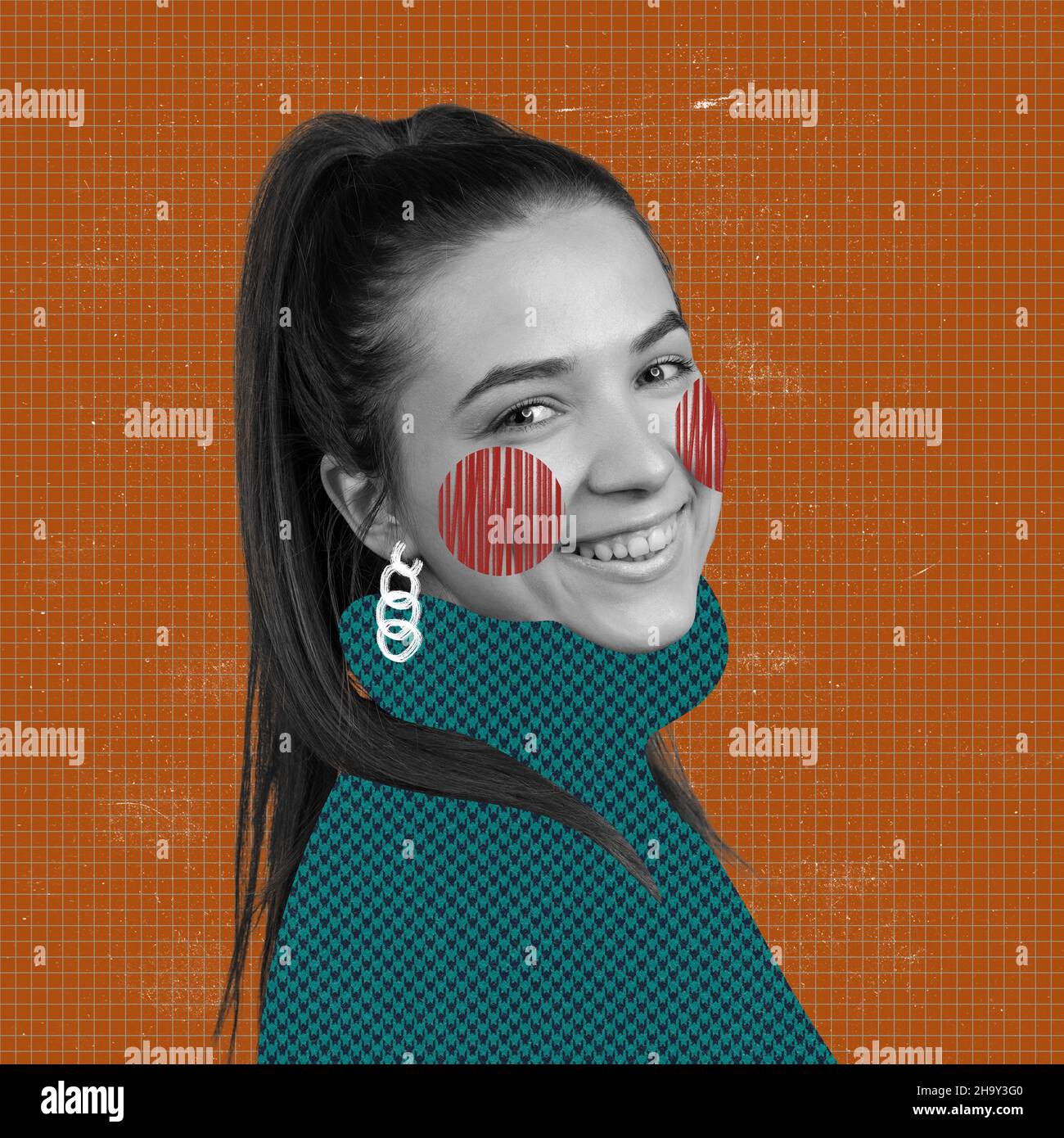 Artwork. Contemporary collage. Modern design. Ideas, inspiration. Young ...