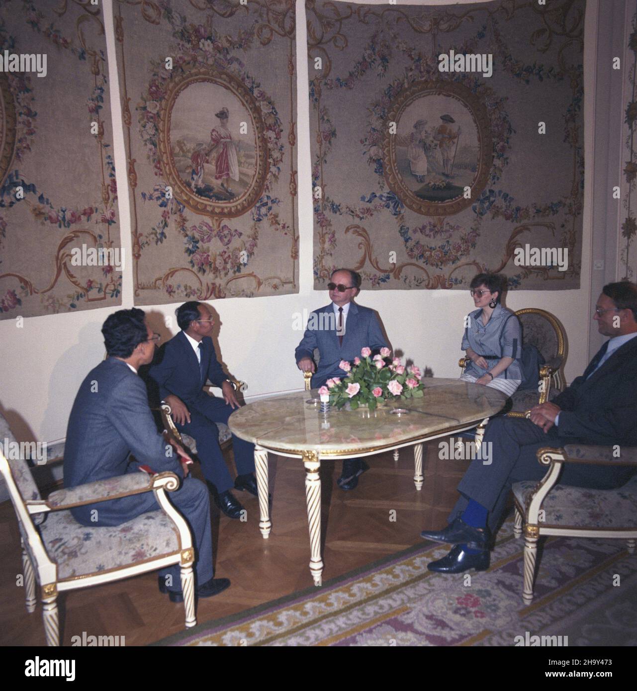 Warszawa 23.07.1987. Wizyta sekretarza generalnego Ludowo-Rewolucyjnej ...