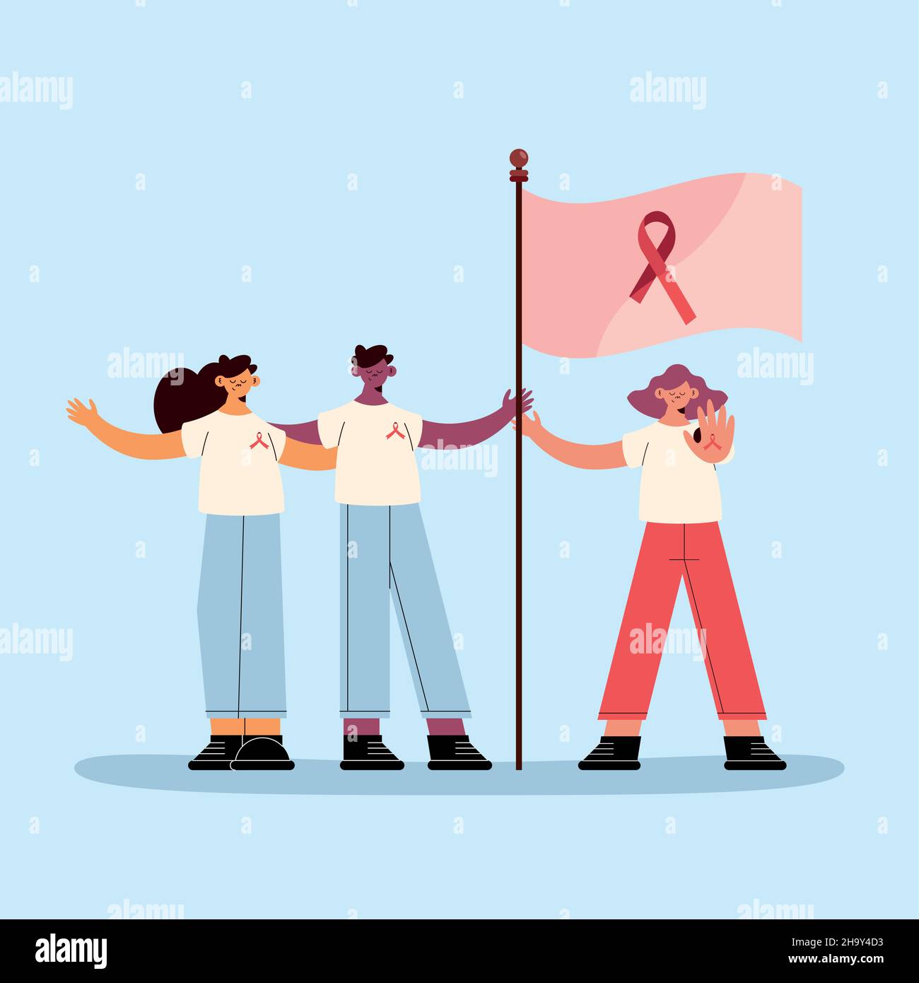 people aids day campaign characters Stock Vector Image & Art - Alamy