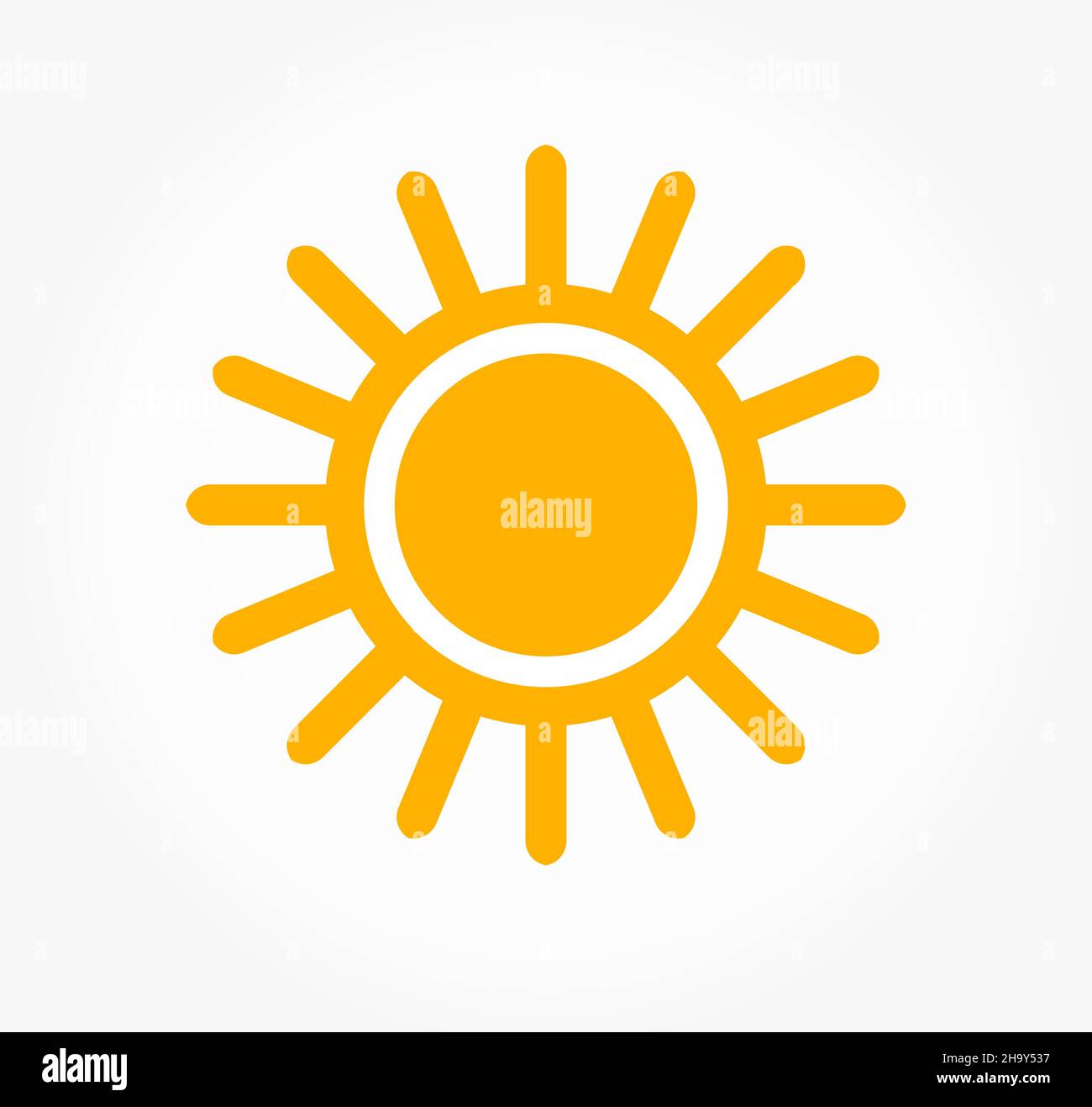 Sun flat icon. Vector illustration Stock Vector Image & Art - Alamy