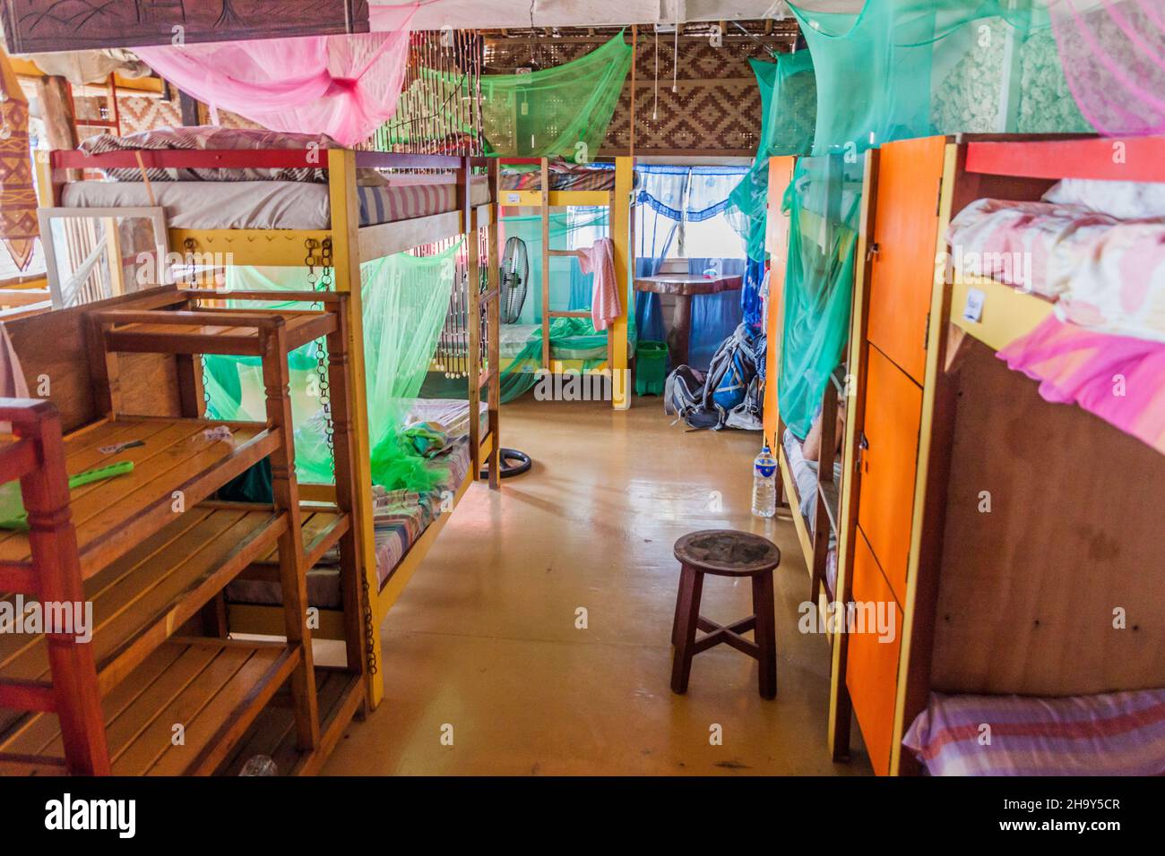 MOALBOAL, PHILIPPINES - FEBRUARY 13, 2018: Dorm in the Moalboal ...