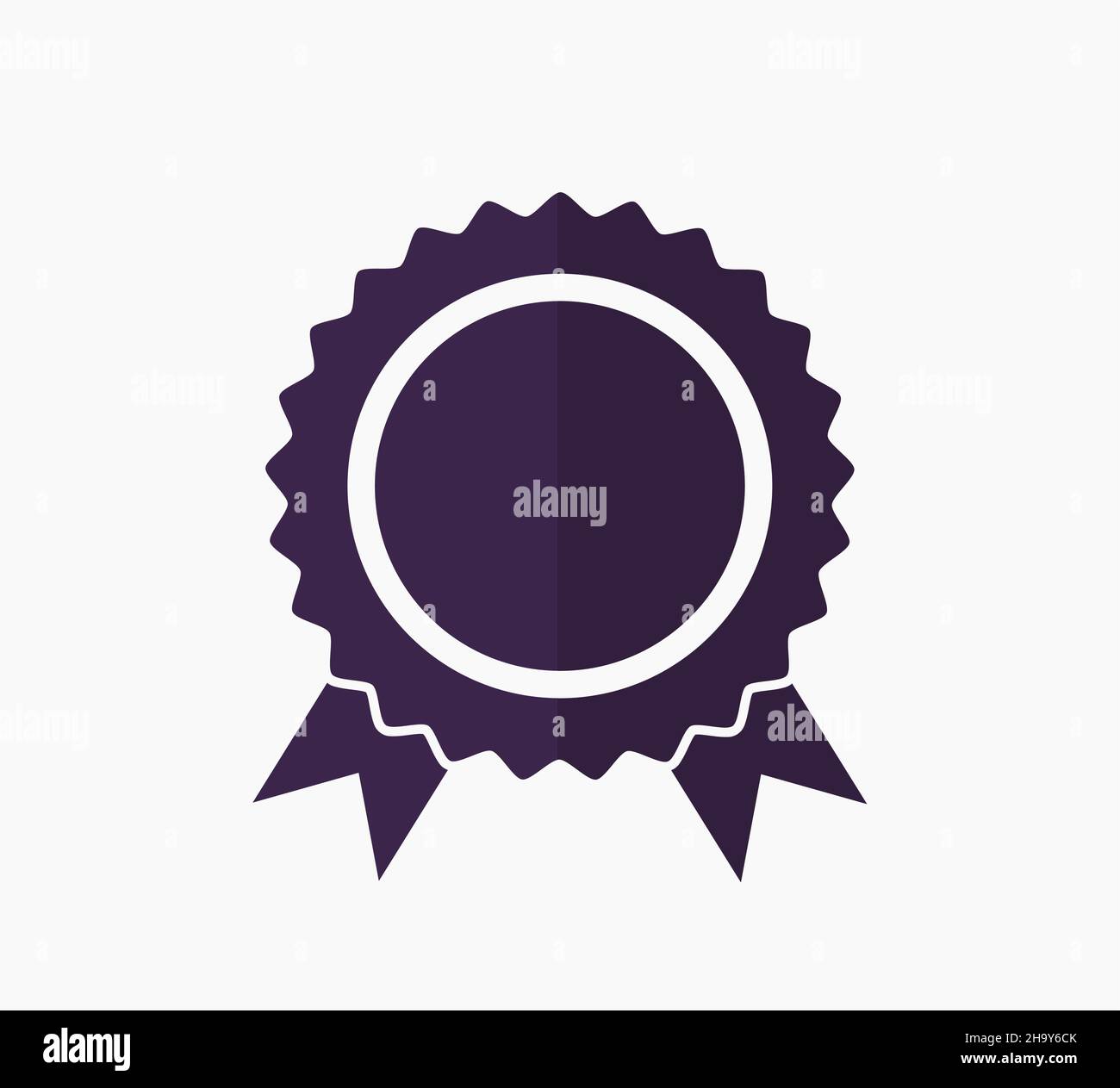 Badge flat design icon. Award template. Vector illustration Stock ...