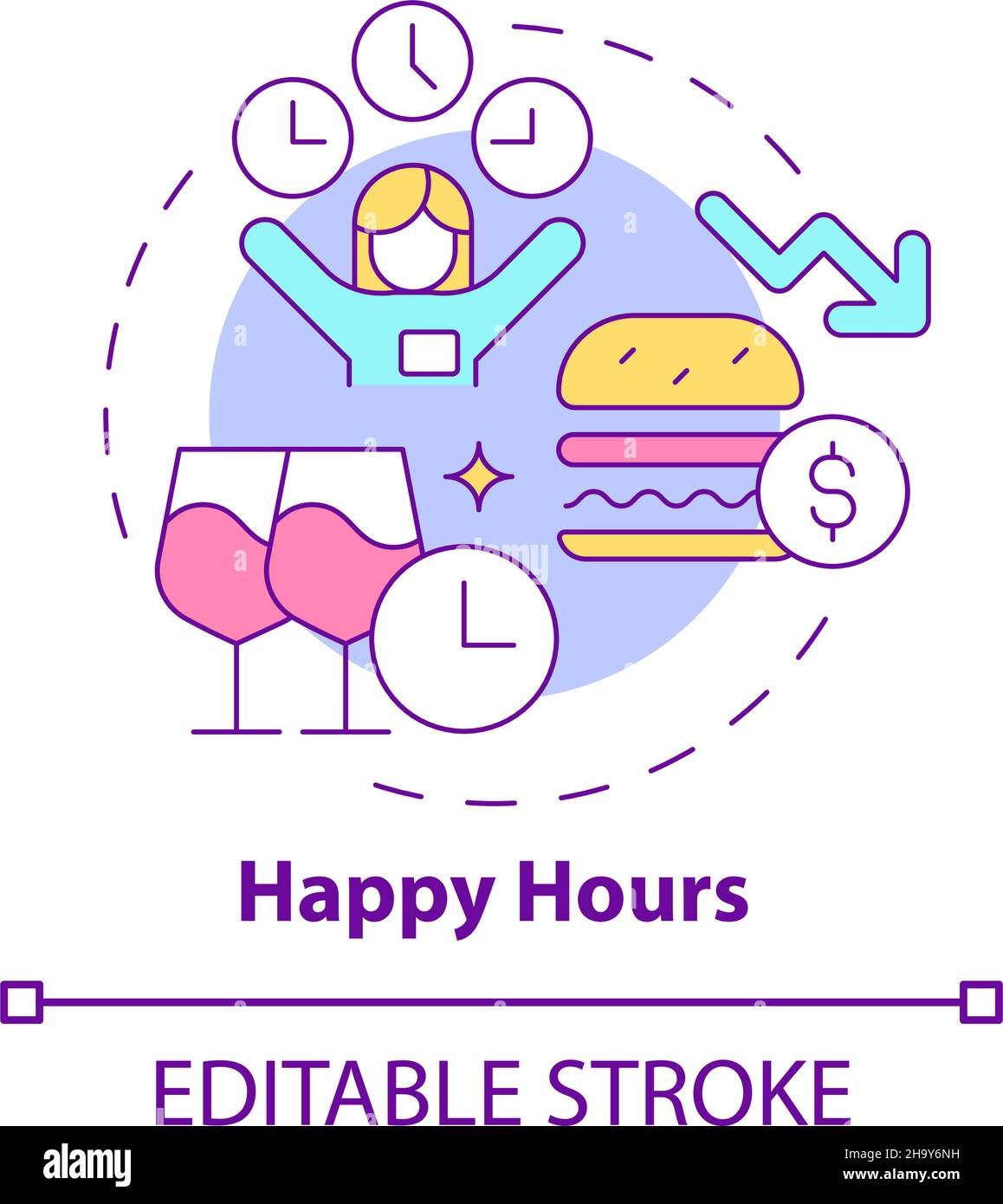 Hours reduced Stock Vector Images - Alamy