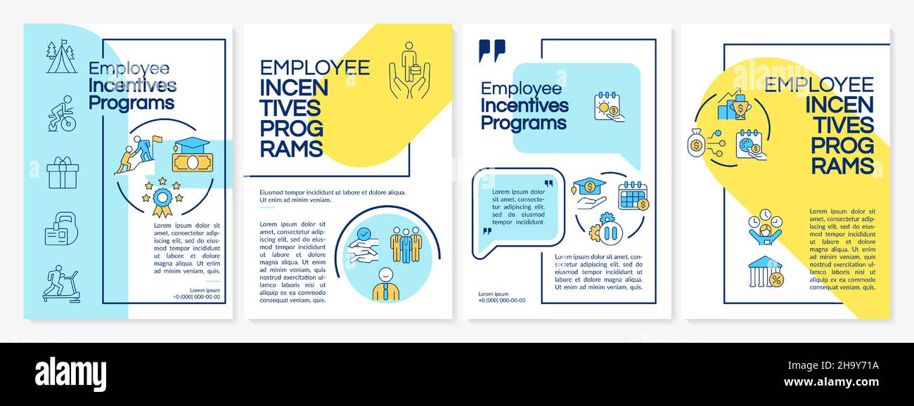 Employee motivation programs brochure template Stock Vector Image & Art ...