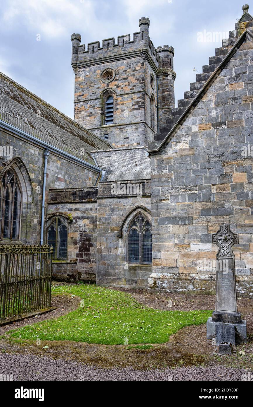 Culross Abbey Church in village of Culross in Fife, Scotland, UK Stock ...