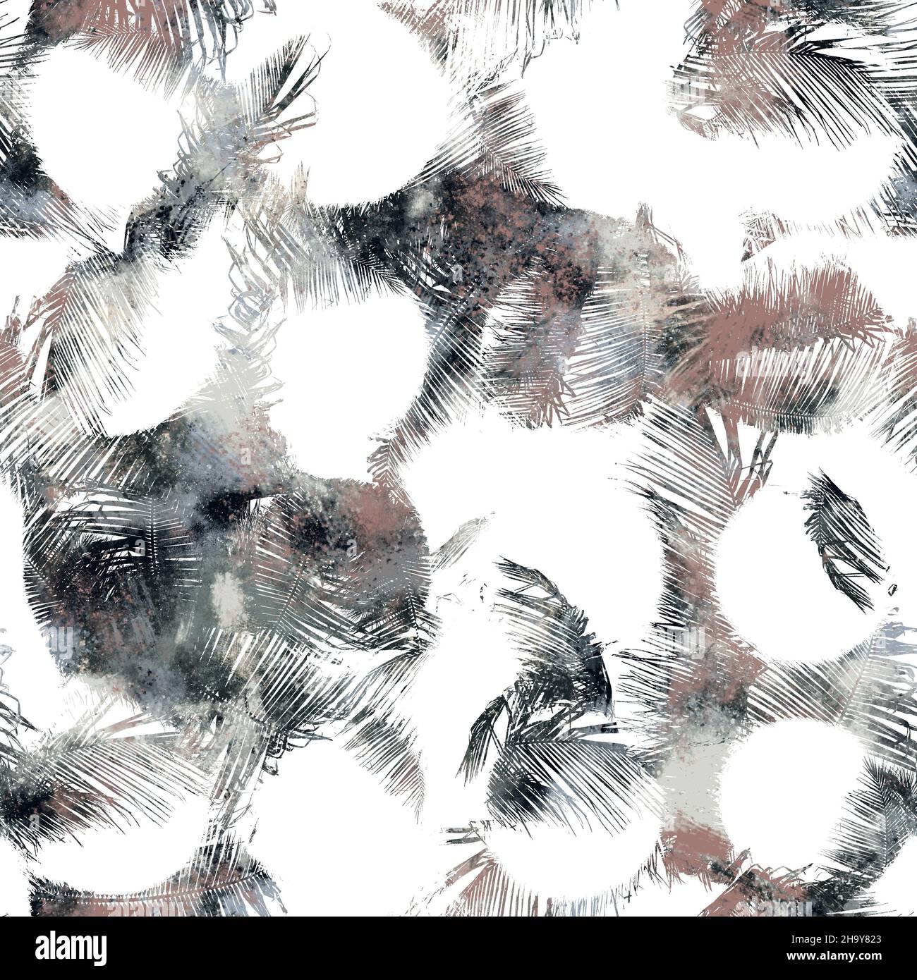 Seamless neutral and white grungy classic abstract surface pattern ...