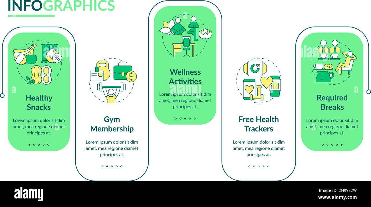 Employee health bonuses infographic template Stock Vector Image & Art ...