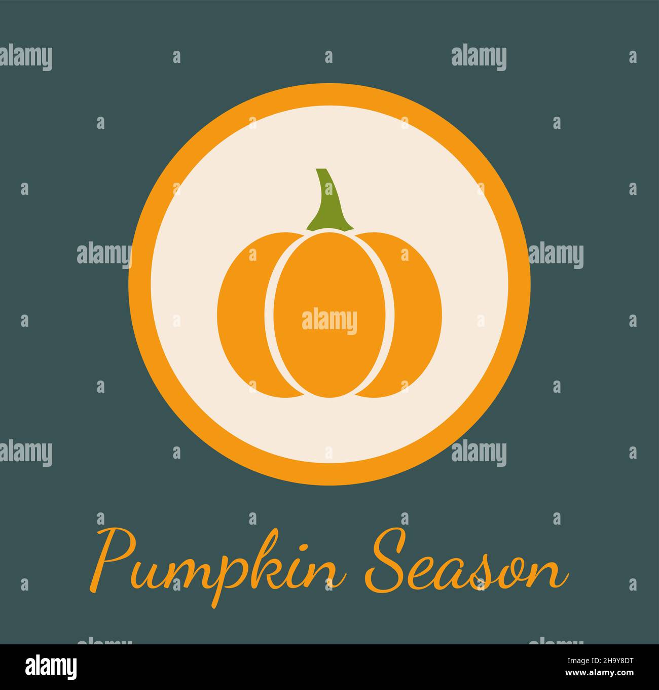 Pumpkin season, autumn poster background. Vector illustration Stock ...