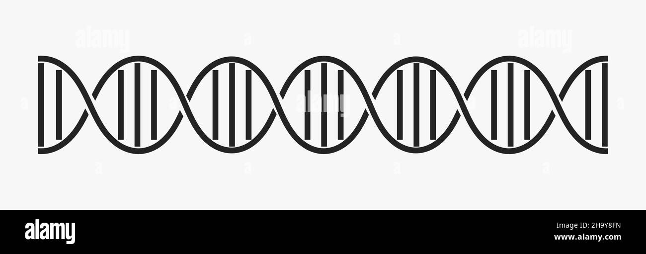 DNA helix strand icon. Vector illustration Stock Vector Image & Art - Alamy