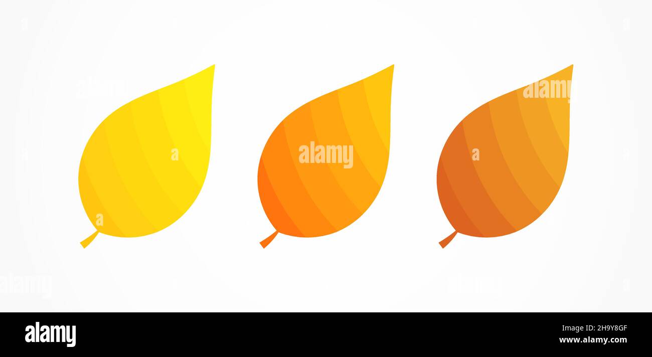 Colorful leaves different colors Stock Vector Images - Alamy