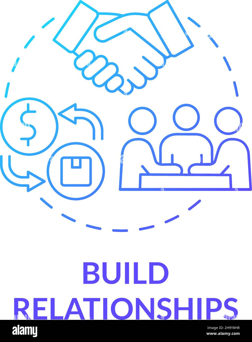 Build relationship blue gradient concept icon Stock Vector Image & Art ... Build relationship blue gradient concept icon Stock Vector Image & Art ...