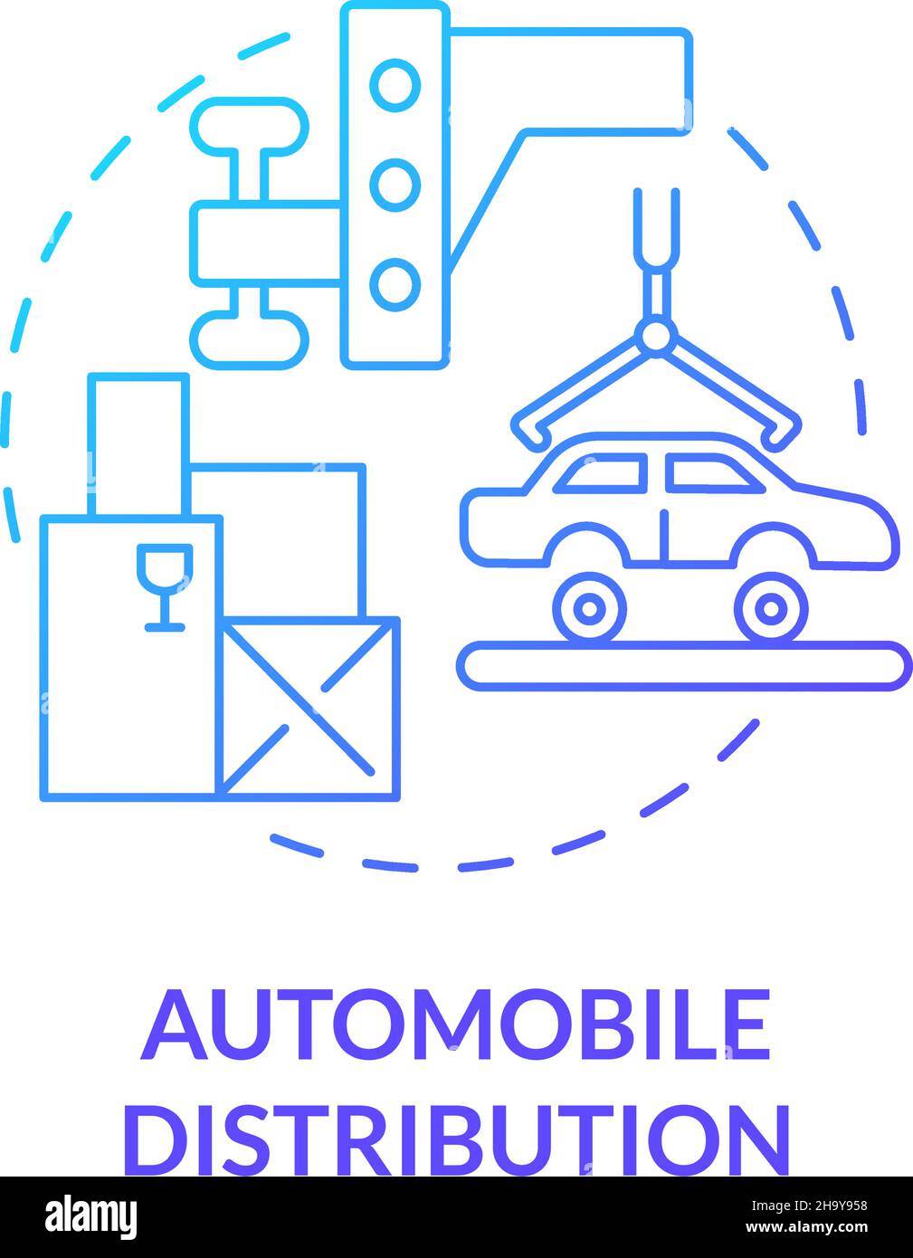 Distribution automobile Stock Vector Images - Alamy