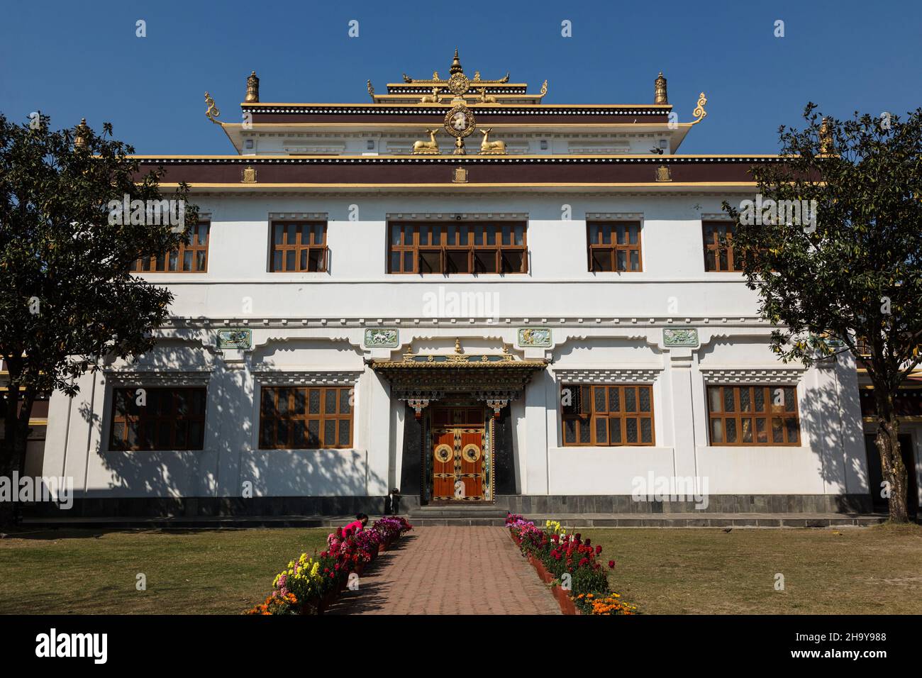 The main temple of the Seto Gomba or White Monastery, a Buddhist ...