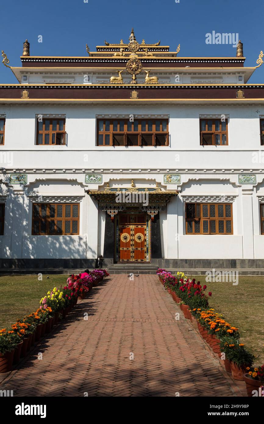 The main temple of the Seto Gomba or White Monastery, a Buddhist ...