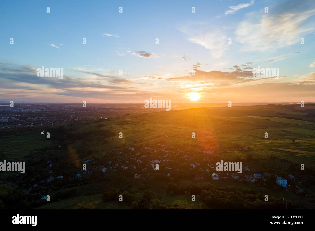 Suburban amazing sunset hi-res stock photography and images - Alamy