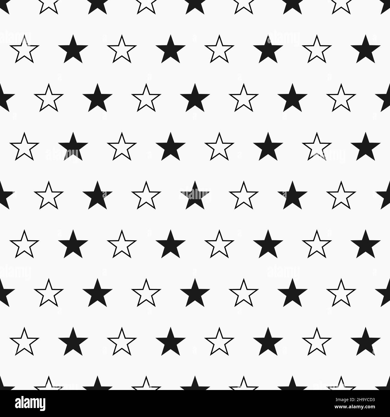 Stars seamless pattern. Vector illustration Stock Vector Image & Art ...