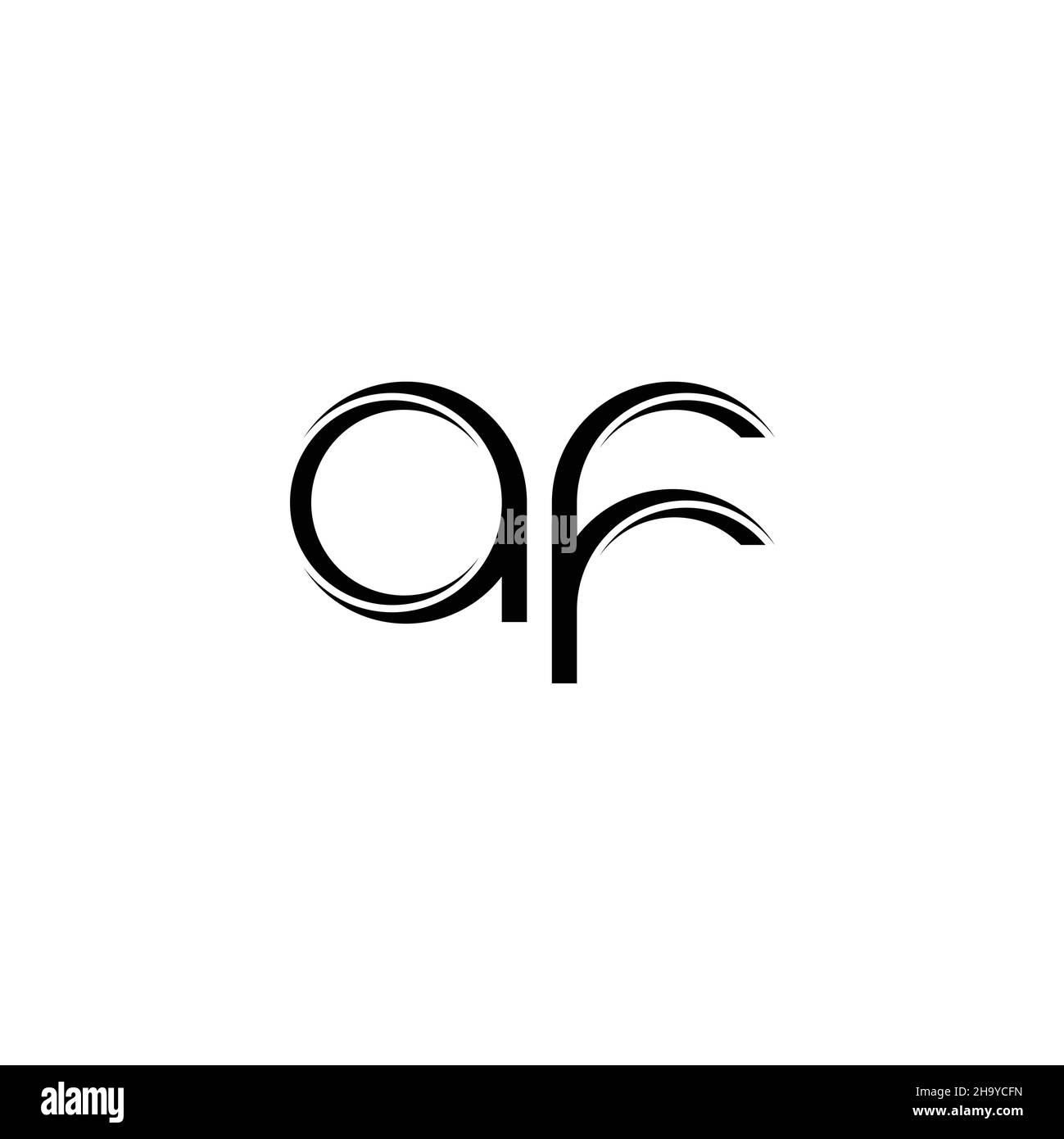 Black white af alphabet Cut Out Stock Images & Pictures - Alamy