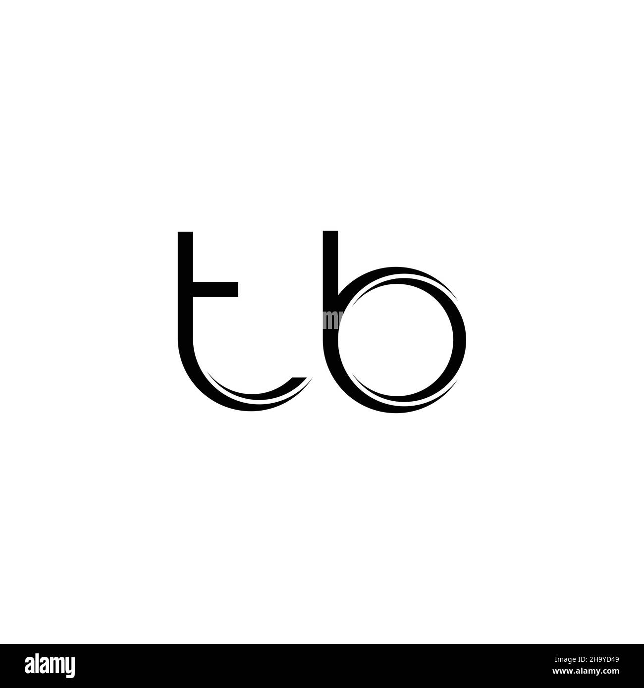 T b initial logo Black and White Stock Photos & Images - Alamy