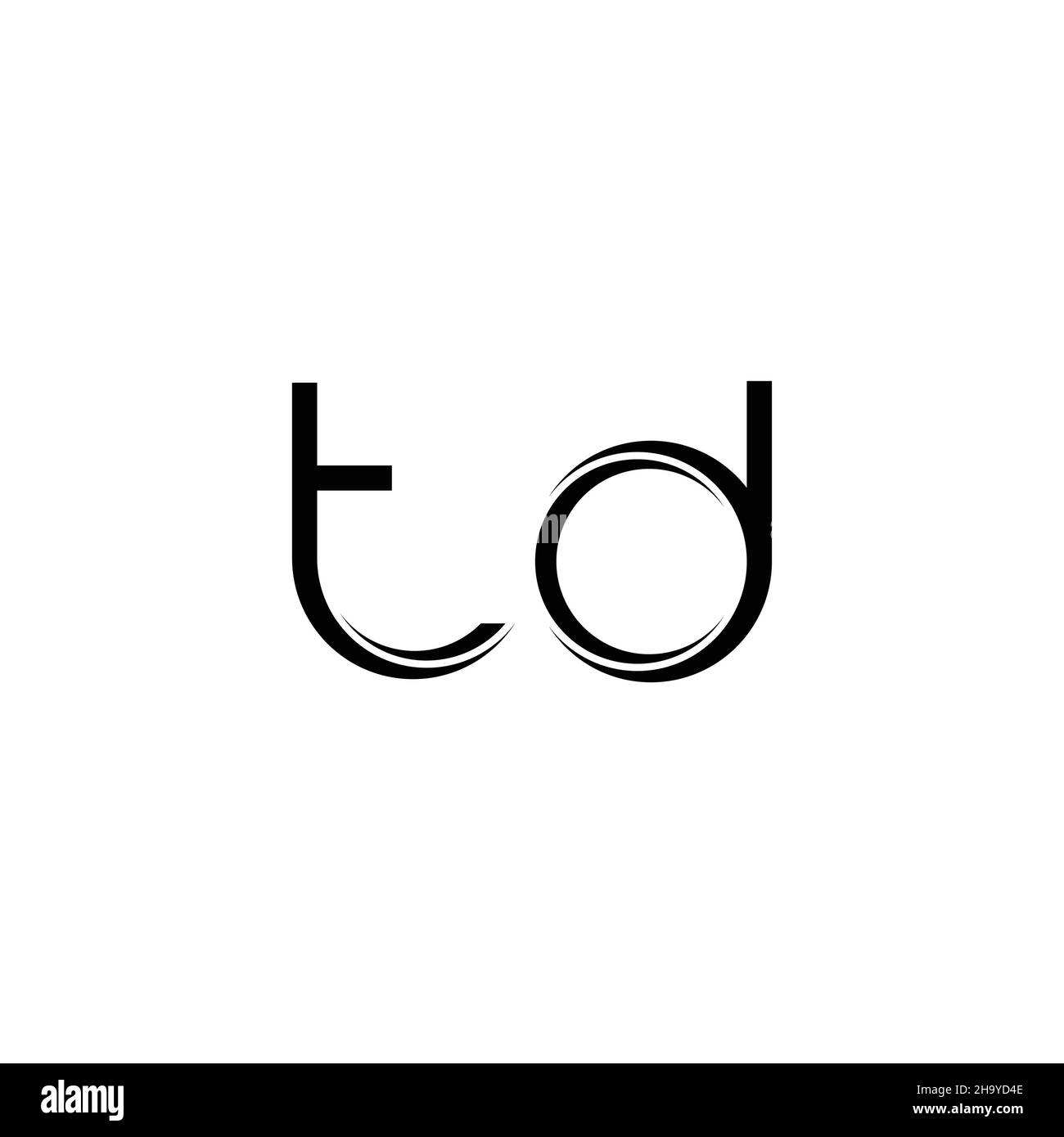 Td initials logo hi-res stock photography and images - Alamy