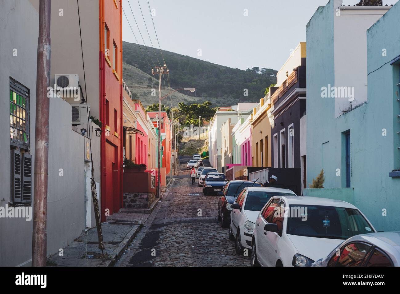 Street in Bo Kaap district of Cape Town, South Africa Stock Photo - Alamy