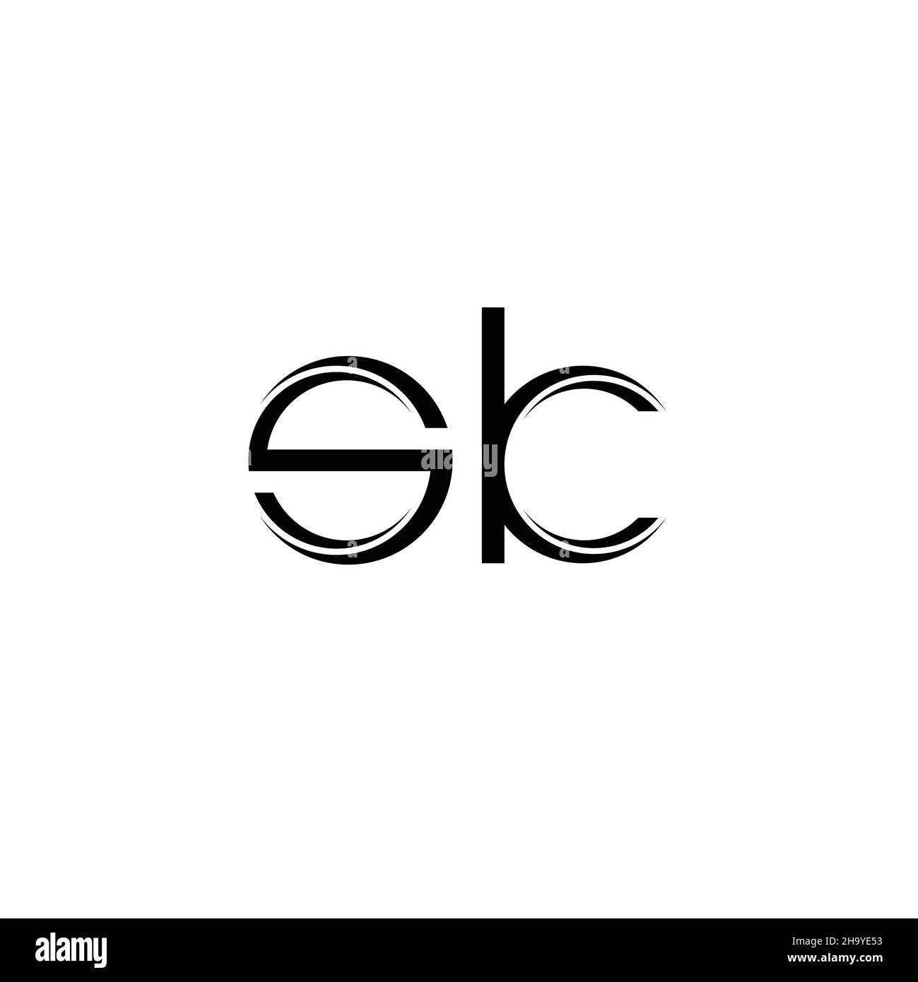 SK Logo monogram with slice rounded modern design template isolated on ...