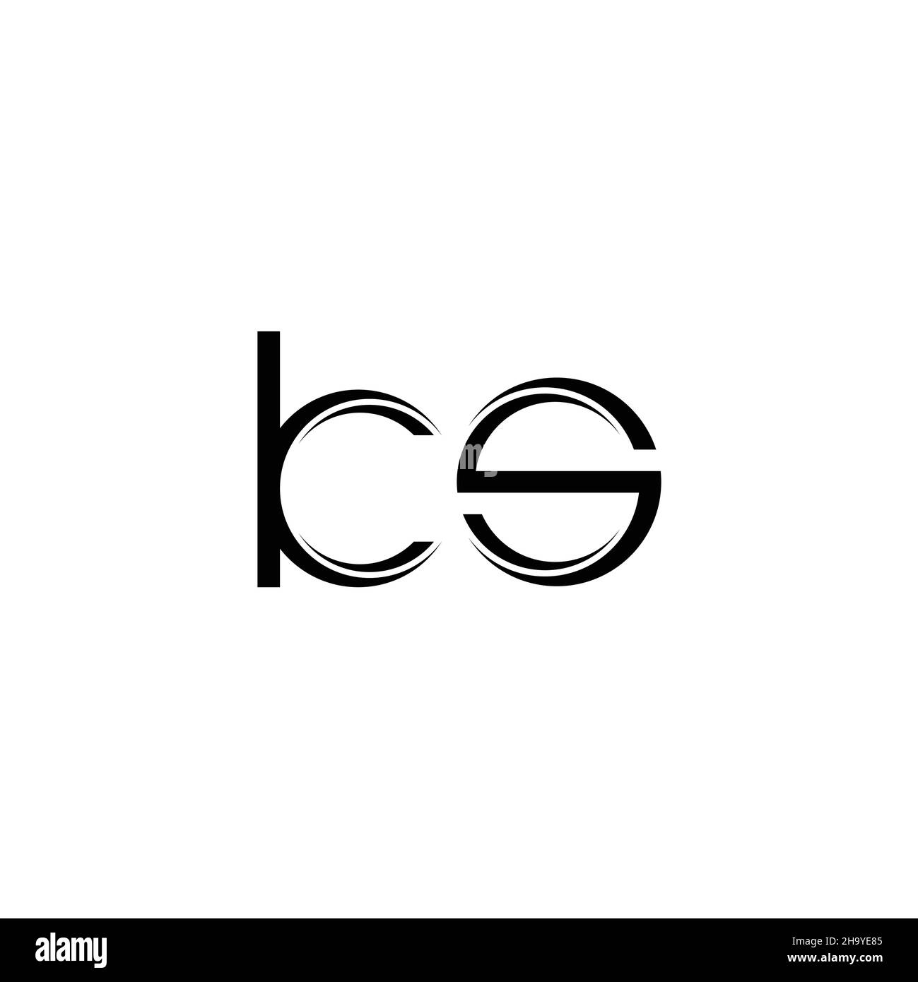 KS Logo monogram with slice rounded modern design template isolated on ...