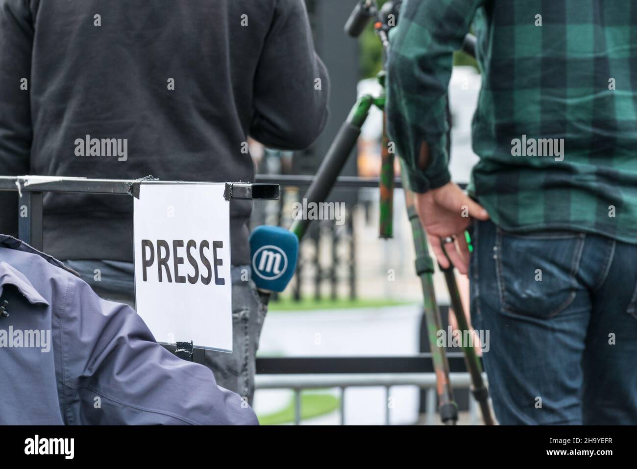 Regensburg, Bavaria, Germany, 18. August 2021, Sign with German word ...