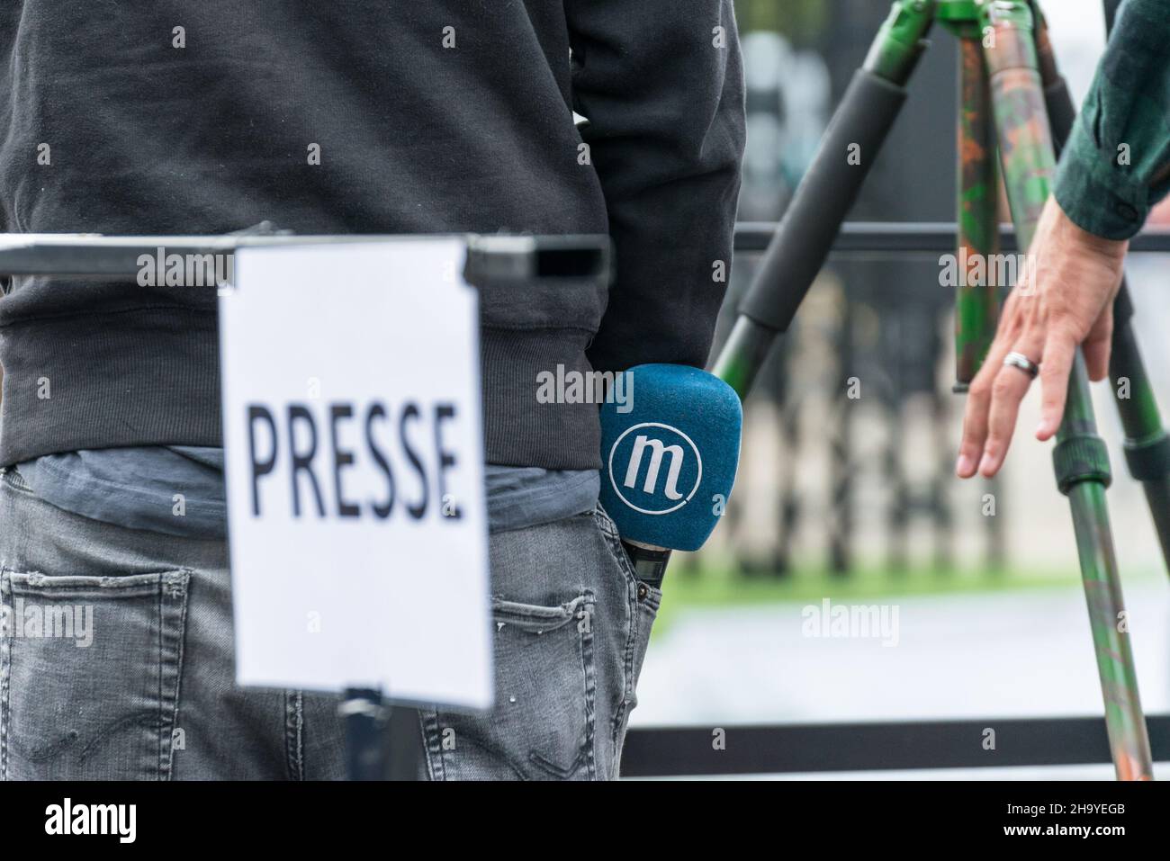 Regensburg, Bavaria, Germany, 18. August 2021, Sign with German word ...