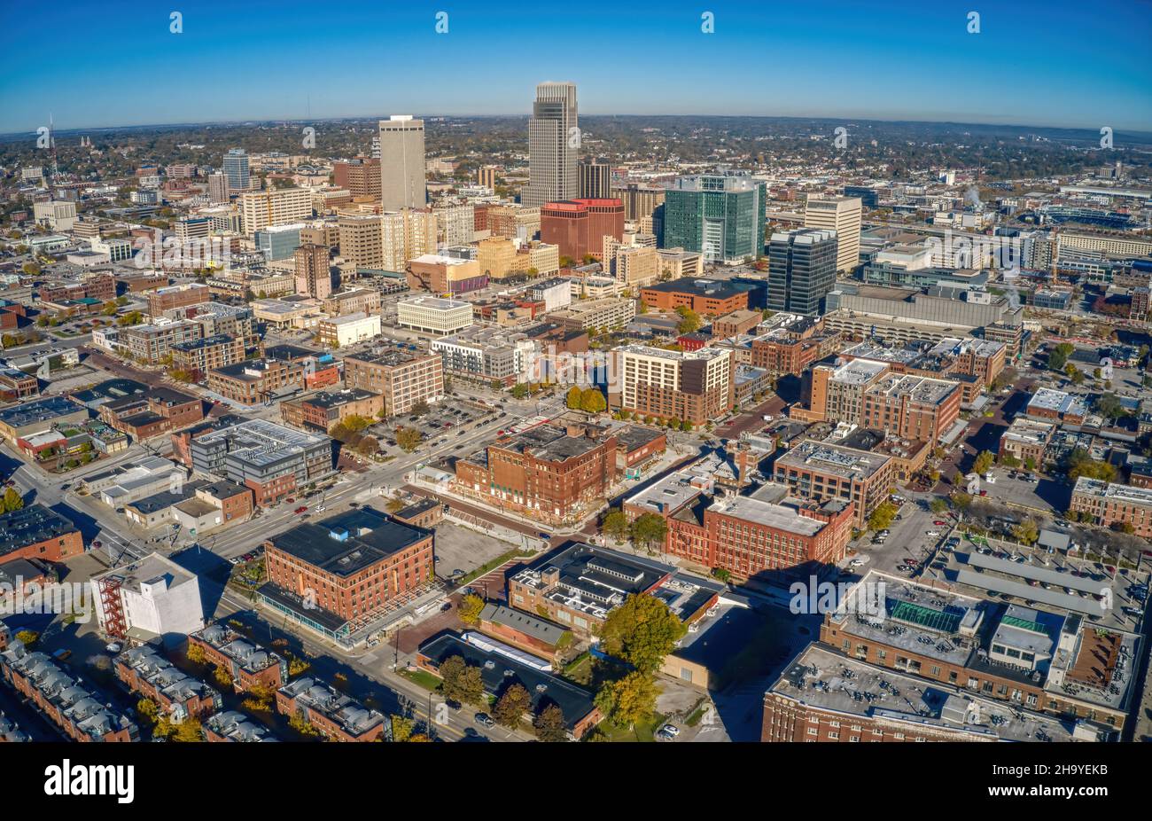 Downtown omaha aerial hi-res stock photography and images - Alamy