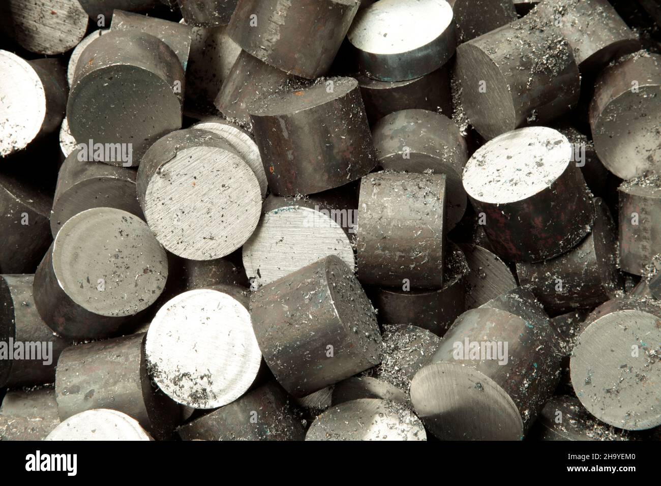 stainless steel rods, raw material for automotive parts Stock Photo - Alamy