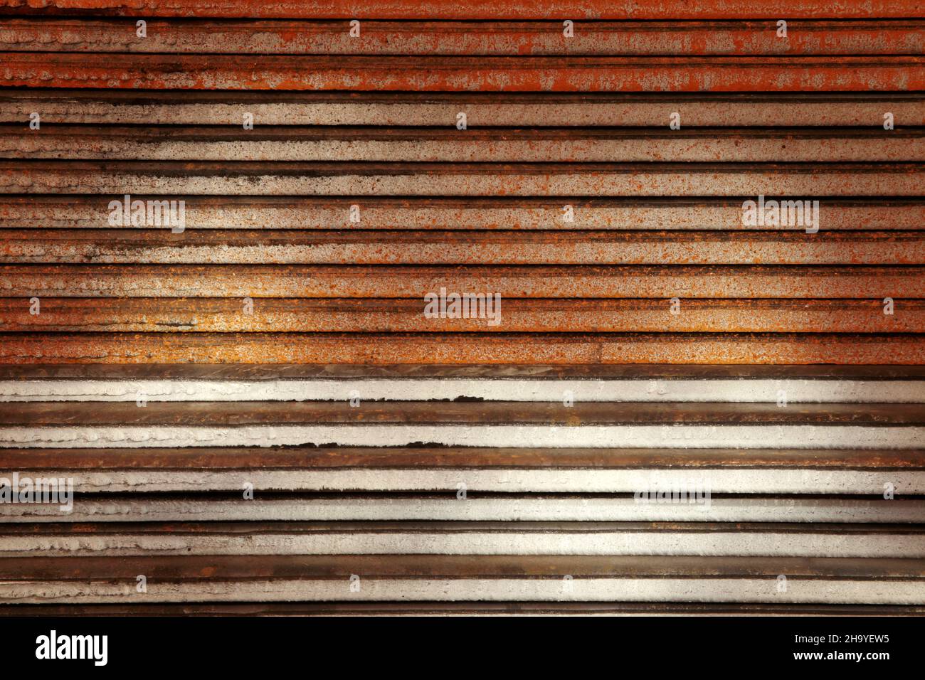stacked sheet metal texture background Stock Photo - Alamy