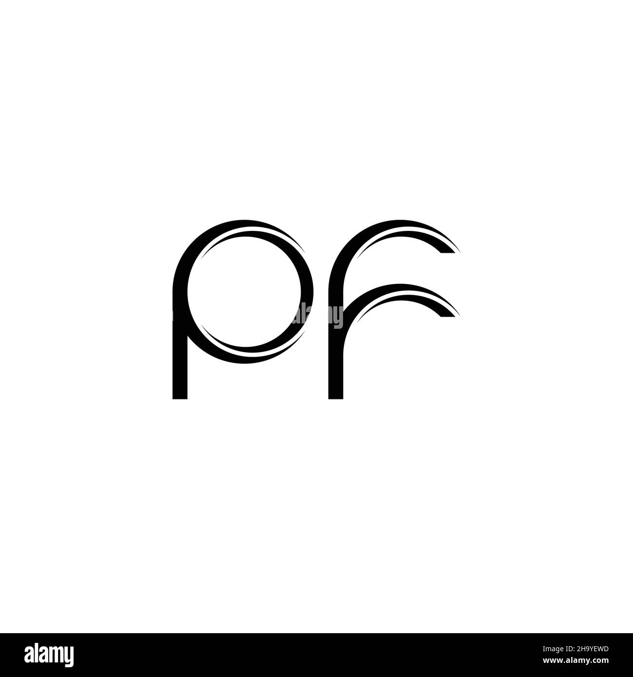 Pf letters Stock Vector Images - Alamy