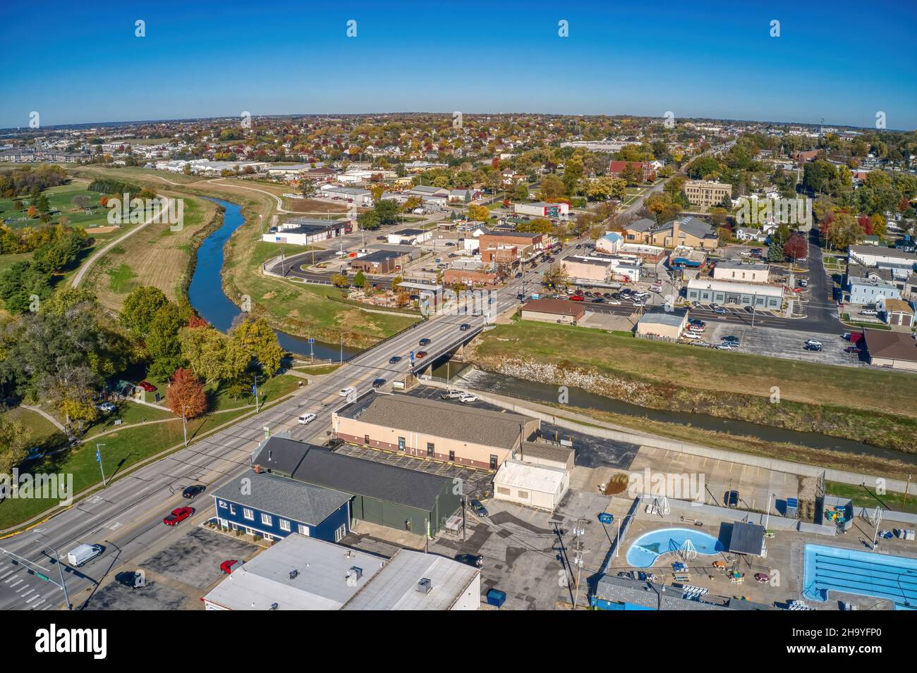Omaha nebraska aerial hi-res stock photography and images - Alamy