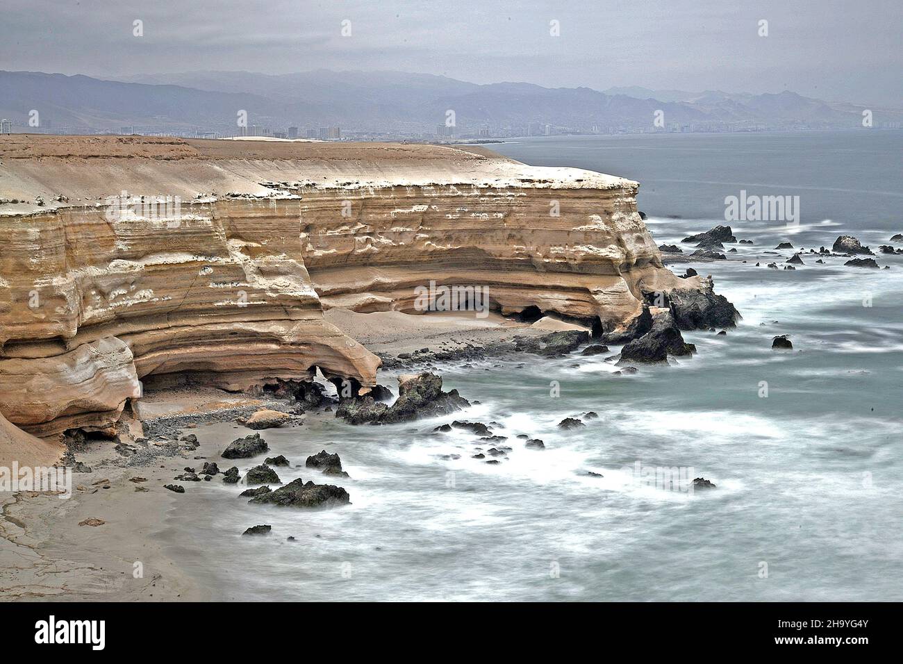 Mesmerizing view of the sea and cliffs in Chile Stock Photo - Alamy