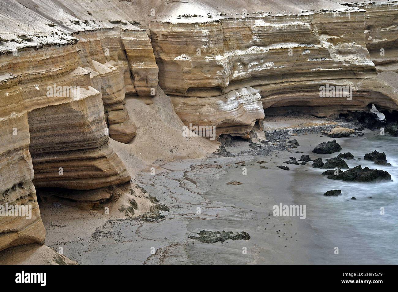 Mesmerizing view of the sea and cliffs in Chile Stock Photo - Alamy