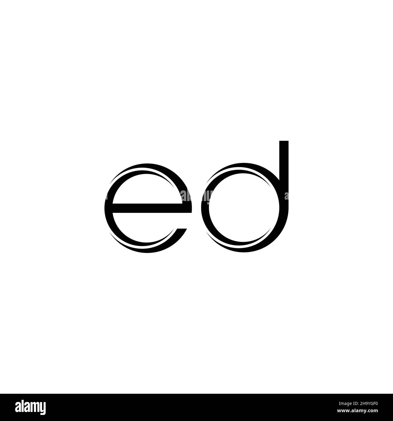 Ed Logo Design Black and White Stock Photos & Images - Alamy