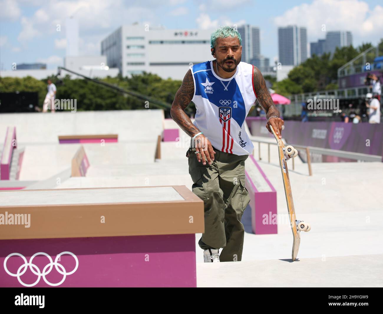 JULY 25th, 2021 - TOKYO, JAPAN: Manny SANTIAGO of Puerto Rico in action ...