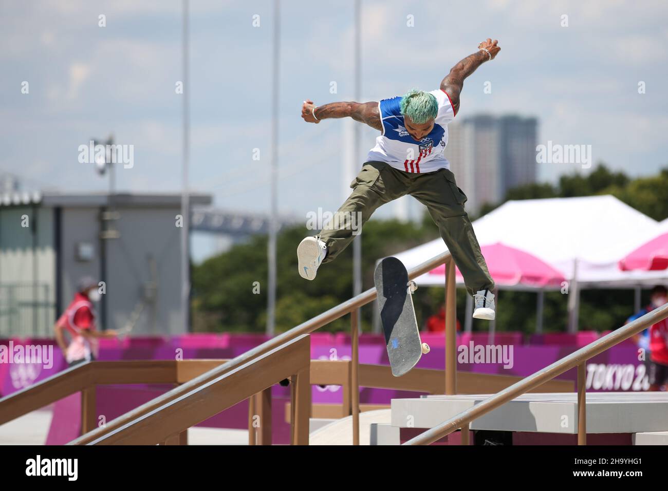 JULY 25th, 2021 - TOKYO, JAPAN: Manny SANTIAGO of Puerto Rico in action ...