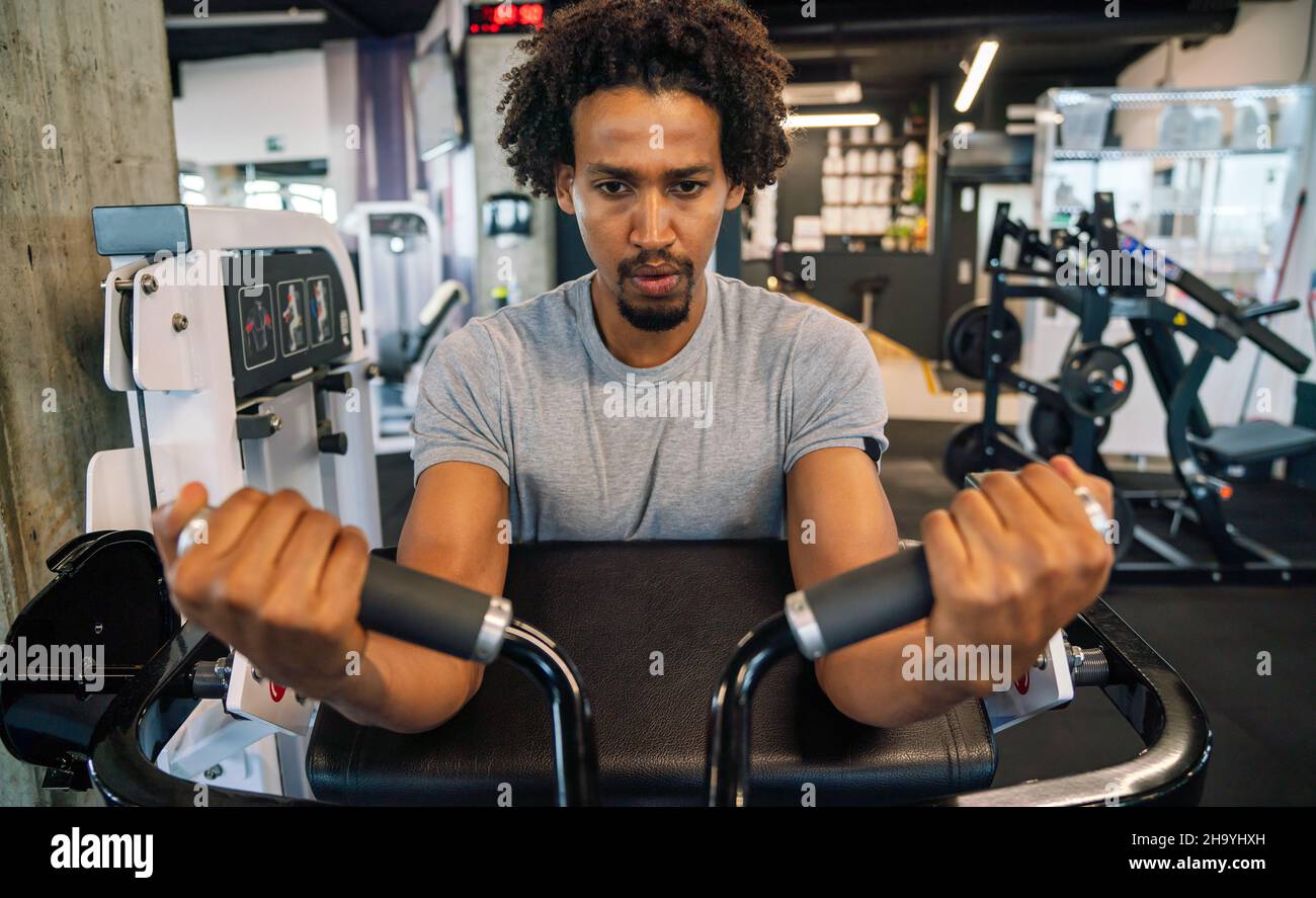 Fit strong young black hi-res stock photography and images - Alamy