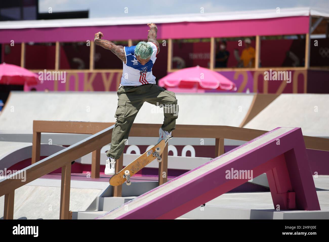JULY 25th, 2021 - TOKYO, JAPAN: Manny SANTIAGO of Puerto Rico in action ...
