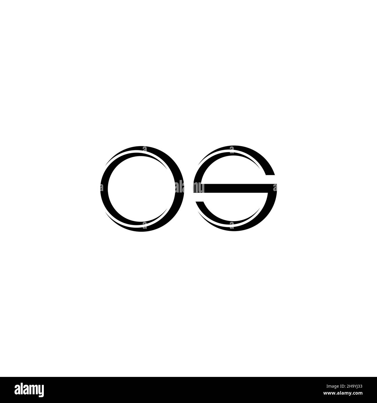 OS Logo monogram with slice rounded modern design template isolated on white background Stock ...