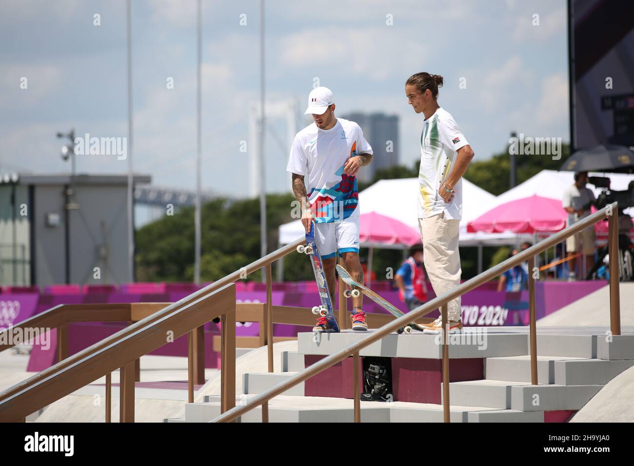 JULY 25th, 2021 - TOKYO, JAPAN: Aurelien GIRAUD of France (left) and ...