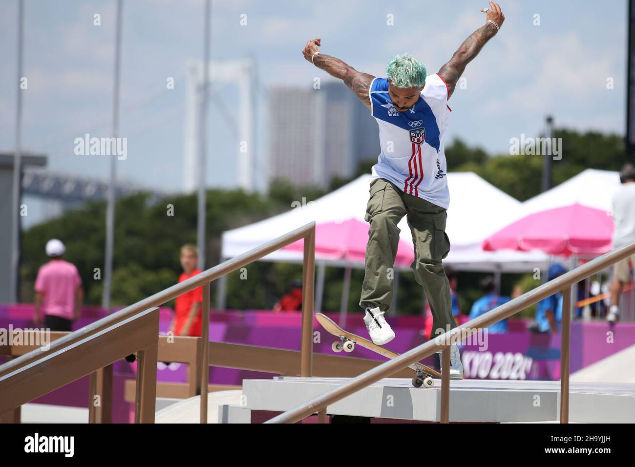 JULY 25th, 2021 - TOKYO, JAPAN: Manny SANTIAGO of Puerto Rico in action ...